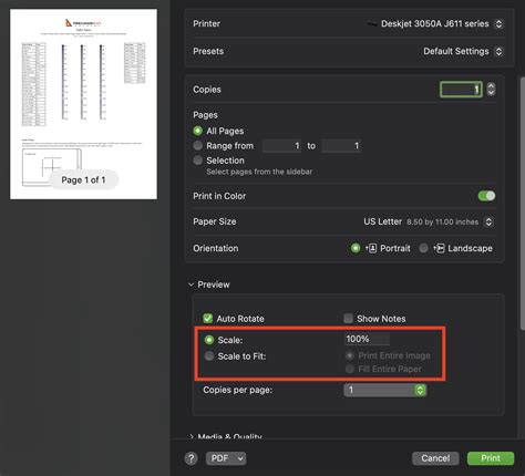 Print Scaling Precision Cut Archery Docs