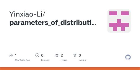 Github Yinxiao Liparametersofdistributionnetwork