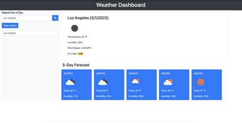 Github Robertkelly Weather Dashboard
