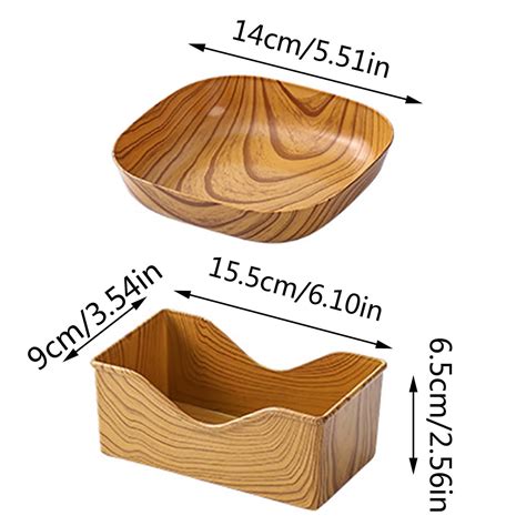 Celebrate Square Plastic Dinner Plate Tray Set With Storage Holder Set