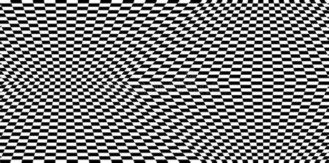 Psychedelic Checker Black And White Pattern Abstract Distorted Checkerboard Geometric Optical