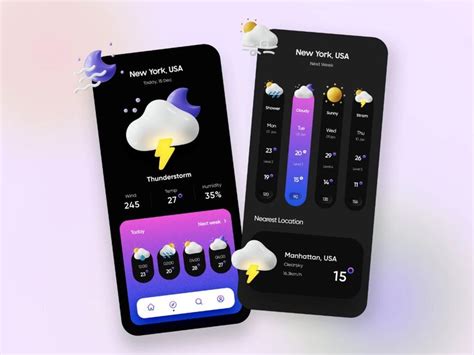 Weather App Concept Design Concept Design Mobile Design Inspiration Weather Wallpaper