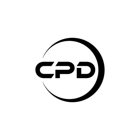 Cpd Letter Logo Design In Illustration Vector Logo Calligraphy