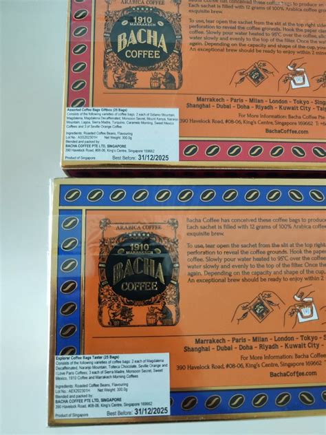 Bacha Coffee Explorerassorted 25bags Food And Drinks Beverages On