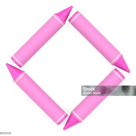 분홍색 왁 스 크레용 글꼴 기호마름모 모양이 나 다이아몬드 모양 흰색 배경 3d 렌더링 설정 0명에 대한 스톡 사진 및 기타 이미지 Istock