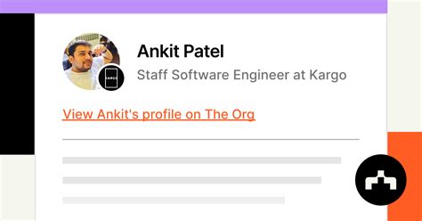 Ankit Patel Staff Software Engineer At Kargo The Org