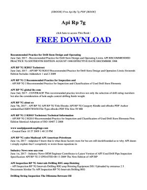 DOWNLOAD BOOK FREE API RP G PDF DOWNLOAD BOOK FREE API RP G PDF Fill And Sign Printable