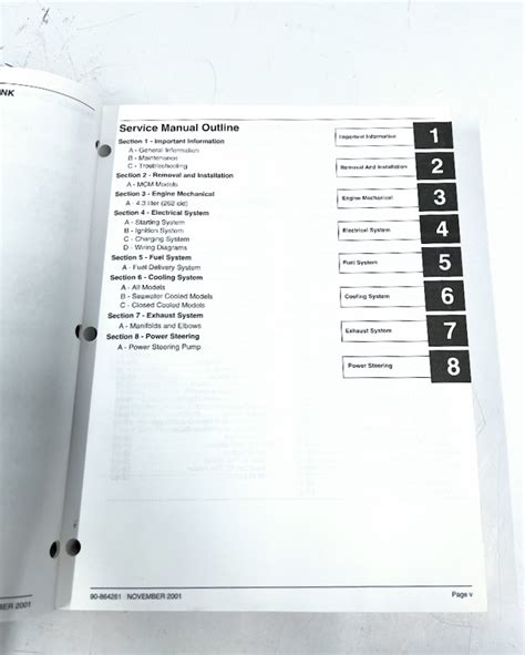 Mercury 90 864261 32 Service Manual 43l Mpi Gas Engines Max