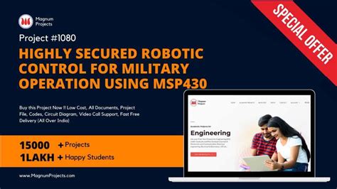 highly secured robotic control for military operation using msp430