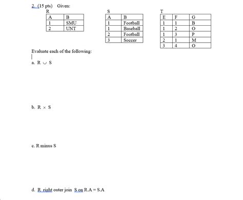 Solved 2 15 Pts Given Evaluate Each Of The Following A