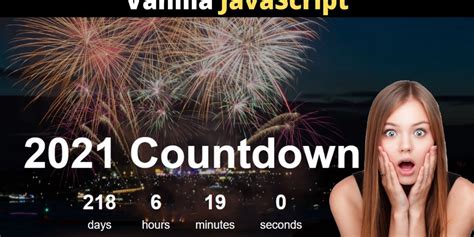 New Year Countdown 2021 Coming Soon Page Using Javascript Css Html