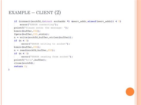 PPT Socket Programming In C PowerPoint Presentation Free Download ID