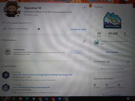 Raja Sekar On Linkedin Superbadge Trailhead Trailblazer Salesforce Salesforceadmin…