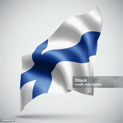 핀란드 흰색 배경에 격리된 벡터 3d 플래그 3차원 형태에 대한 스톡 벡터 아트 및 기타 이미지 3차원 형태 Brand