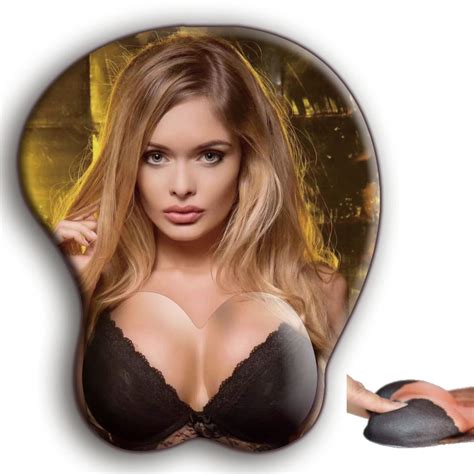 Mouse Pad With Silicone Breasts Mouse Pad With Palm Rest Anti Slip Sexy Mouse Pad D Mouse