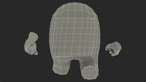 Green Among Us Character Running 3d Model 19 3ds Blend C4d Fbx Max Ma Lxo Obj Free3d