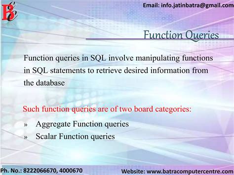 Sql Training Institute In Ambala Batra Computer Centre Pptx