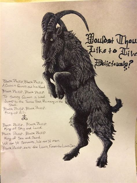 Black Phillip Poster By Bonnierosebryan Artofit