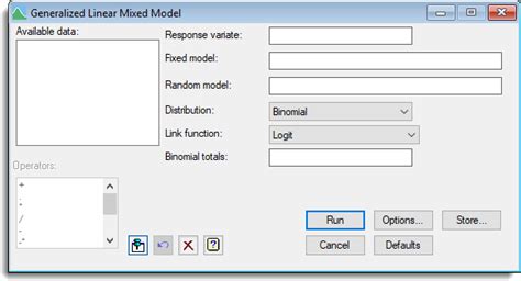 Generalized Linear Mixed Model • Genstat V21
