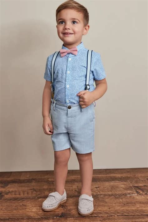 ست مجلسی پسرانه آبی طرح گل ریز‎‎ لی لی نی کیدز