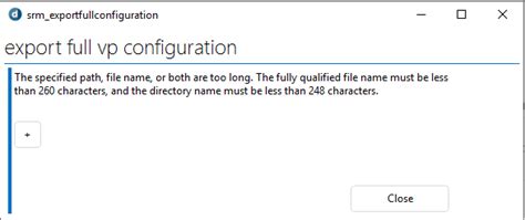 Srm Full Configuration Export Dataminer Dojo