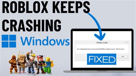 How To Fix Roblox Crashing On Pc Youtube