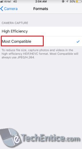 How To Disable HEIC Format Of Images In IOS