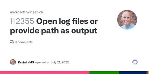 Open Log Files Or Provide Path As Output · Issue 2355 · Microsoftwinget Cli · Github