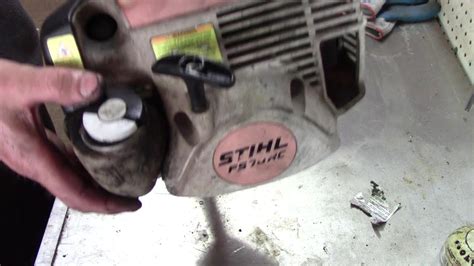 Stihl Trimmer Throttle Lock Trigger Repair Weedwacker Youtube