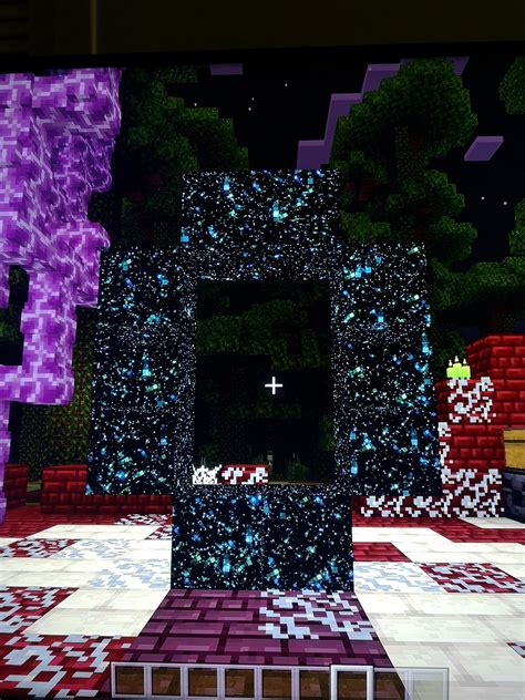 The End Portal Block Best Looking Block In Minecraft I Want This Portal Bedrock Creepers