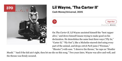 Tha Carter Ii 2005