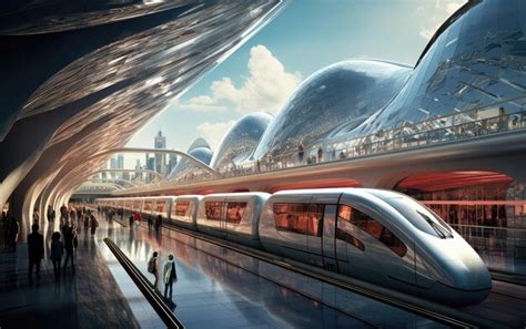 Premium Ai Image Efficient High Speed Railway