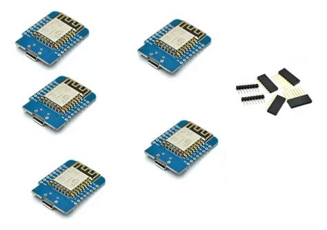 Módulo Esp8266 Esp 12f Nodemcu D1 5 Unidades Wemos Lua Wif Meses