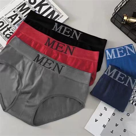 กางเกงในชายสไตล์เกาหลี ใส่สบาย ผ้านิ่มมาก เนื้อผ้ายืดยุ่นได้ดี ฟรีไซร์ เอว 28 44 นิ้ว Shopee