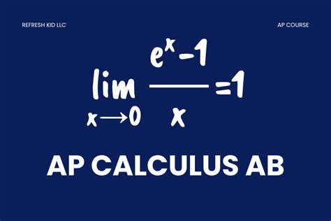 AP Calculus AB Refresh Kid Learning