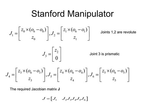 Fundamentals Robotics Jacobian Part2 Ppt