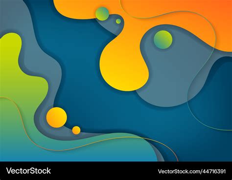 abstract gradient free shape decorative artwork vector image