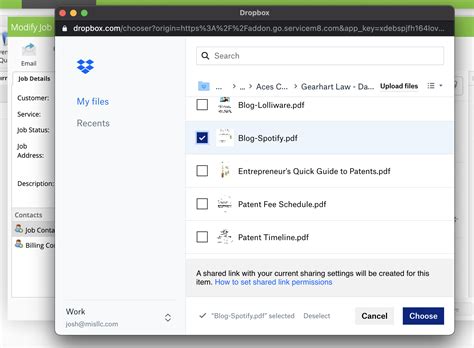 Dropbox File Chooser Magnolia Innovative Solutions