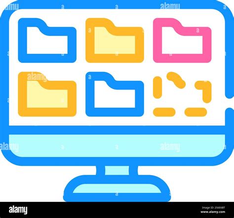 Folders Of Operating System Color Icon Vector Folders Of Operating