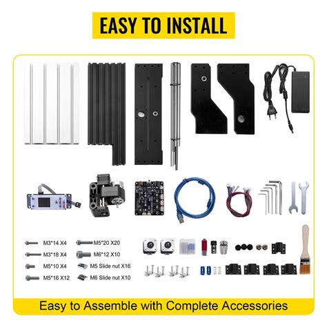 Vevor Cnc 3018 Pro 3 Axis Cnc Router Kit Grbl Control With Offline Controller 1 Pcs 5mm Er11 Pcb