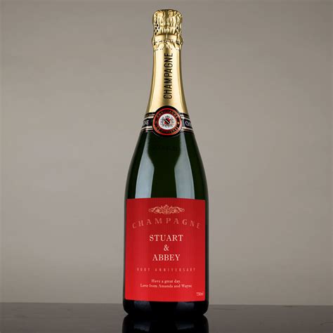 Buy Luxury Personalised Champagne Ruby Anniversary For Gbp 36 99 Card Factory Uk