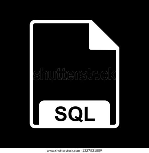 Vector Sql Icon Stock Vector Royalty Free 1327531859 Shutterstock