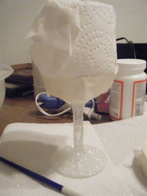 Diy Doing It Myself Glitter Stem Wine Glass