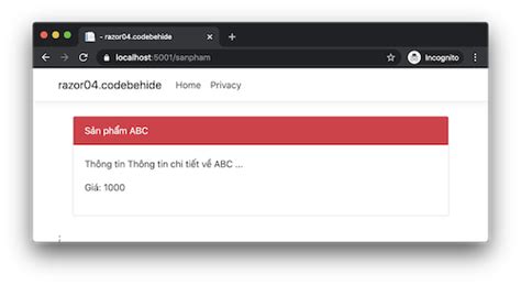 Aspnet Razor Tạo Và Sử Dụng Viewcomponent