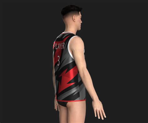 Artstation Basketball Jersey Player 03 Resources