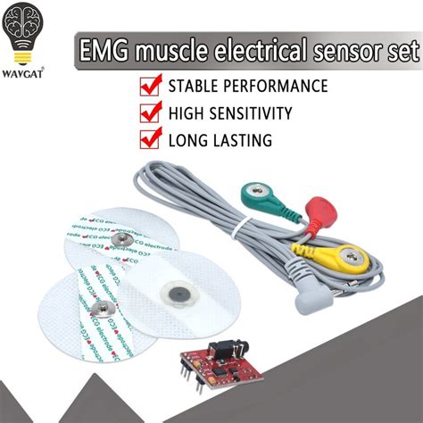 Muscle Signal Sensor Emg Sensor Controller Detects Muscle Activity For Arduino Development Board