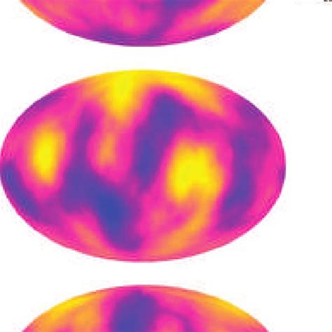 Three Simulated Renderings Of The Large Scale Fluctuations In The Cmb Download Scientific