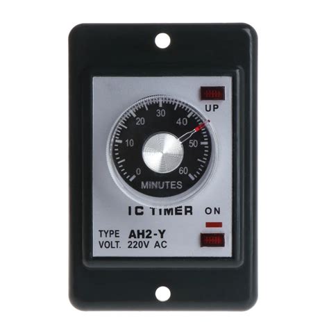 Seconds Minutes Power On Delay Timer Time Relay W Socket Base AC V AH Y In Timers From