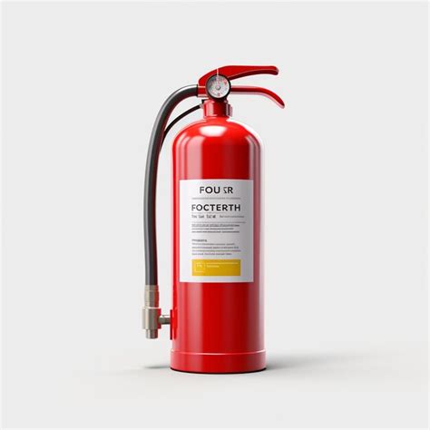 Premium Ai Image Red Fire Extinguisor With A Hose Attached To It