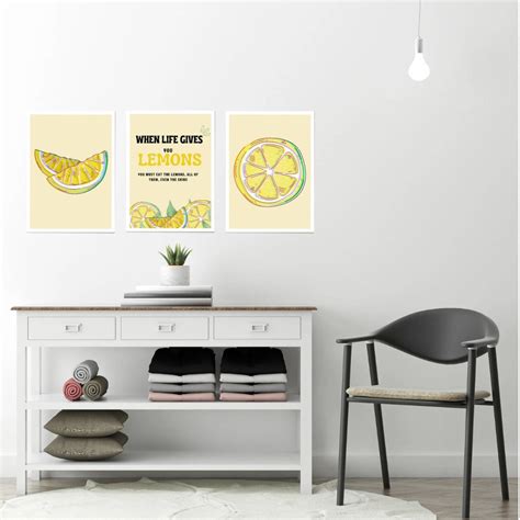 When Life Gives You Lemons Poster Etsy